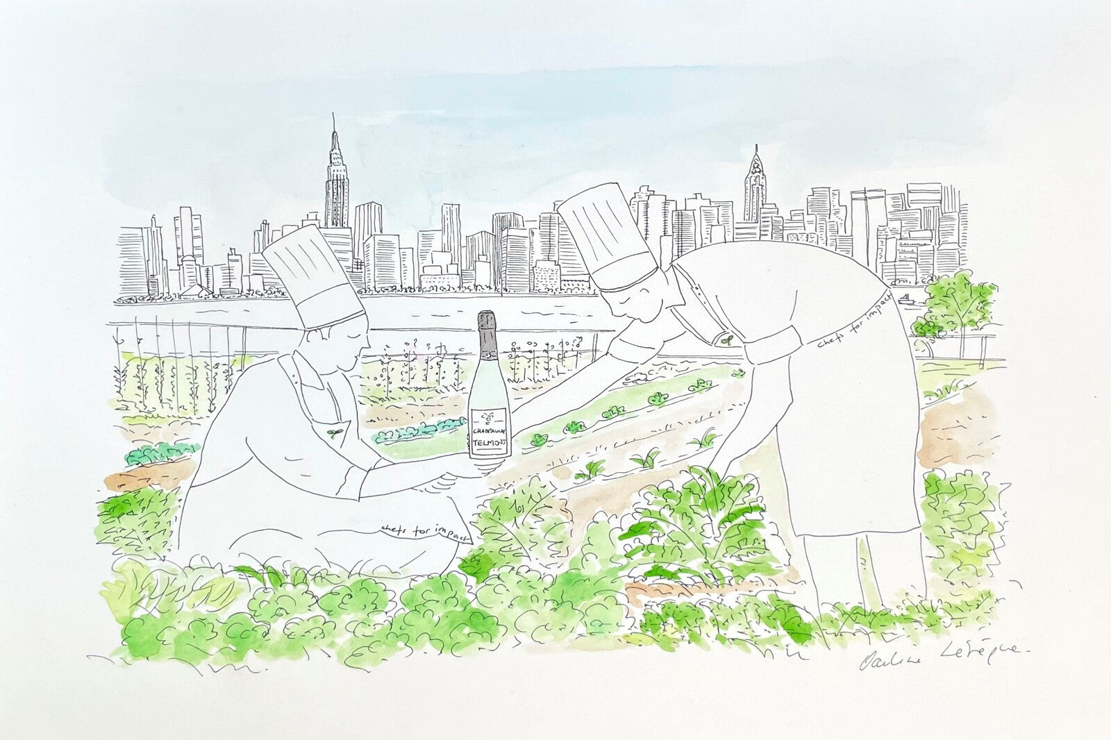 Partnership with Chefs for Impact - Champagne Telmont US